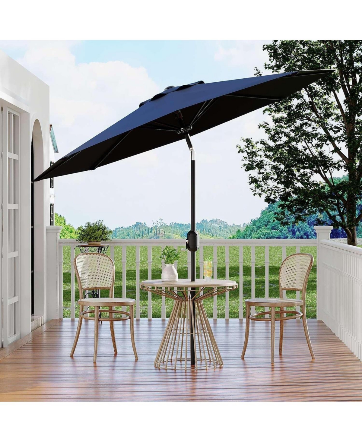 Click here for gaomon 10FT Outdoor Table Patio Umbrella with Cran... prices