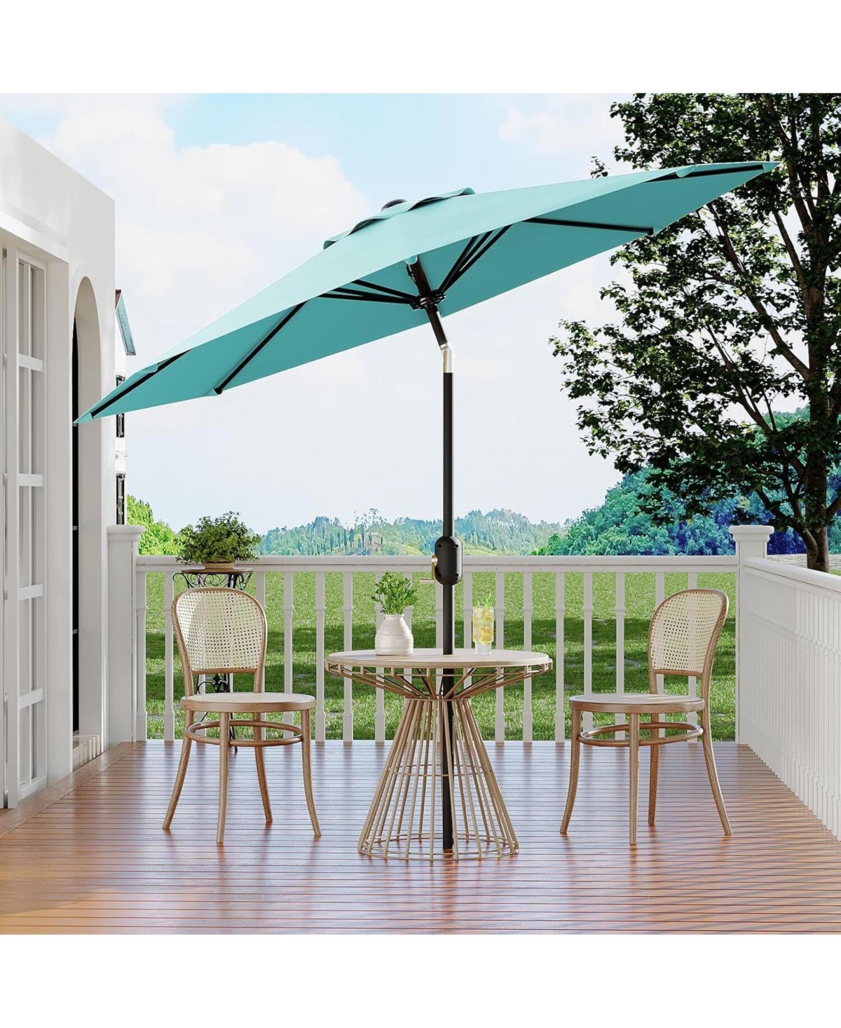 Click here for gaomon 9 Ft Outdoor Table Patio Umbrella  Waterpro... prices