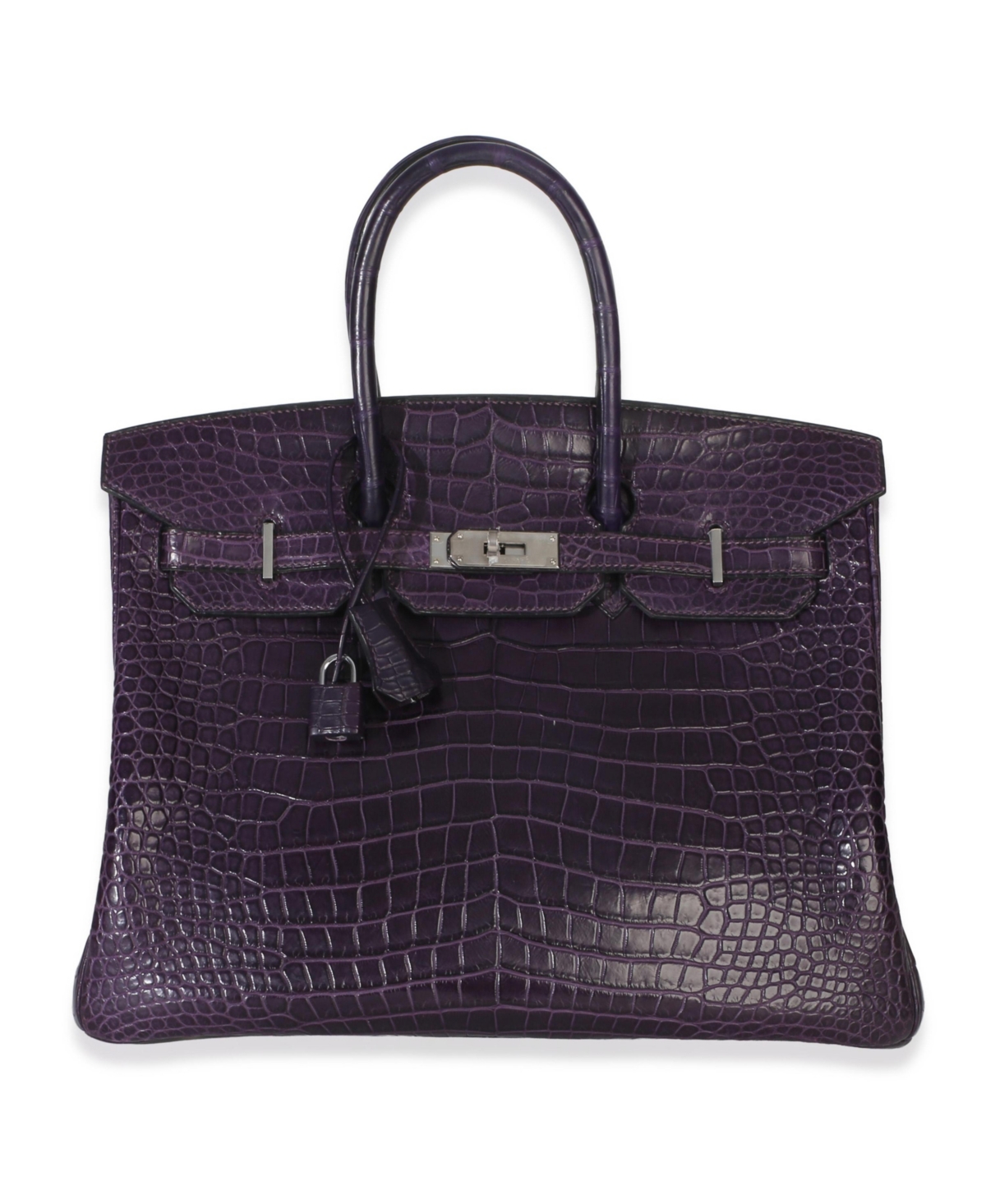 Click here for Pre-Owned HERMES Amethyst Matte Niloticus Crocodil... prices