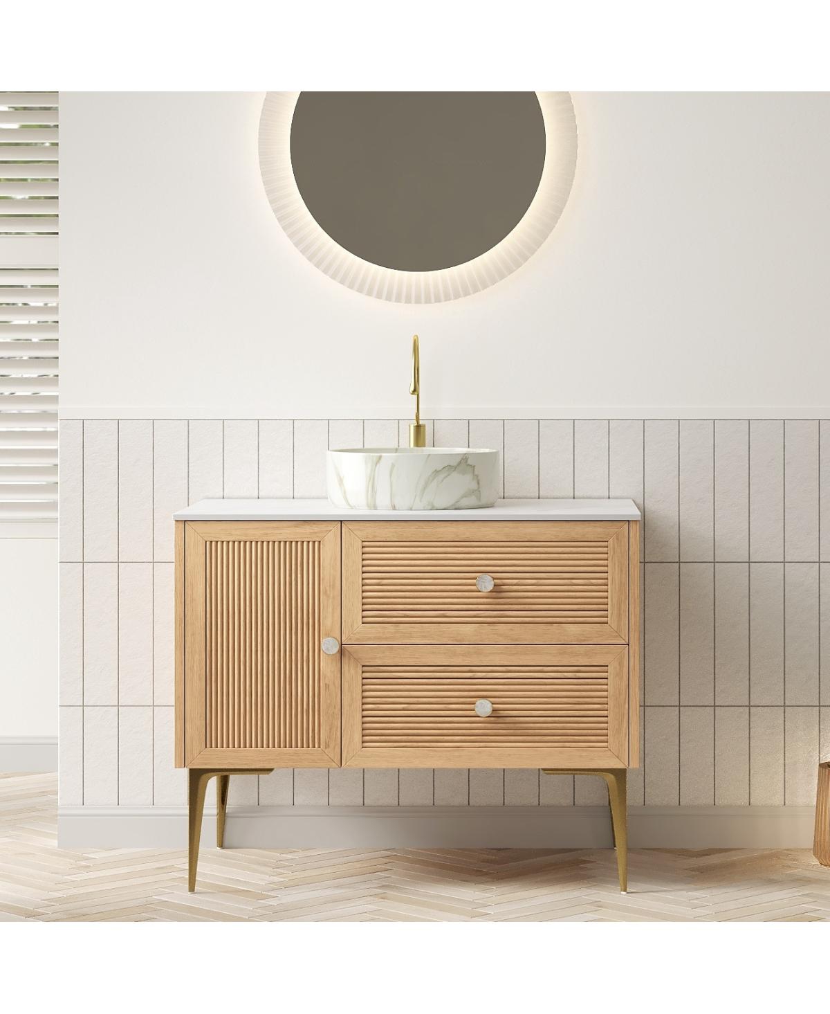 Click here for Sillysis Modern Bathroom Vanity with Round Ceramic... prices