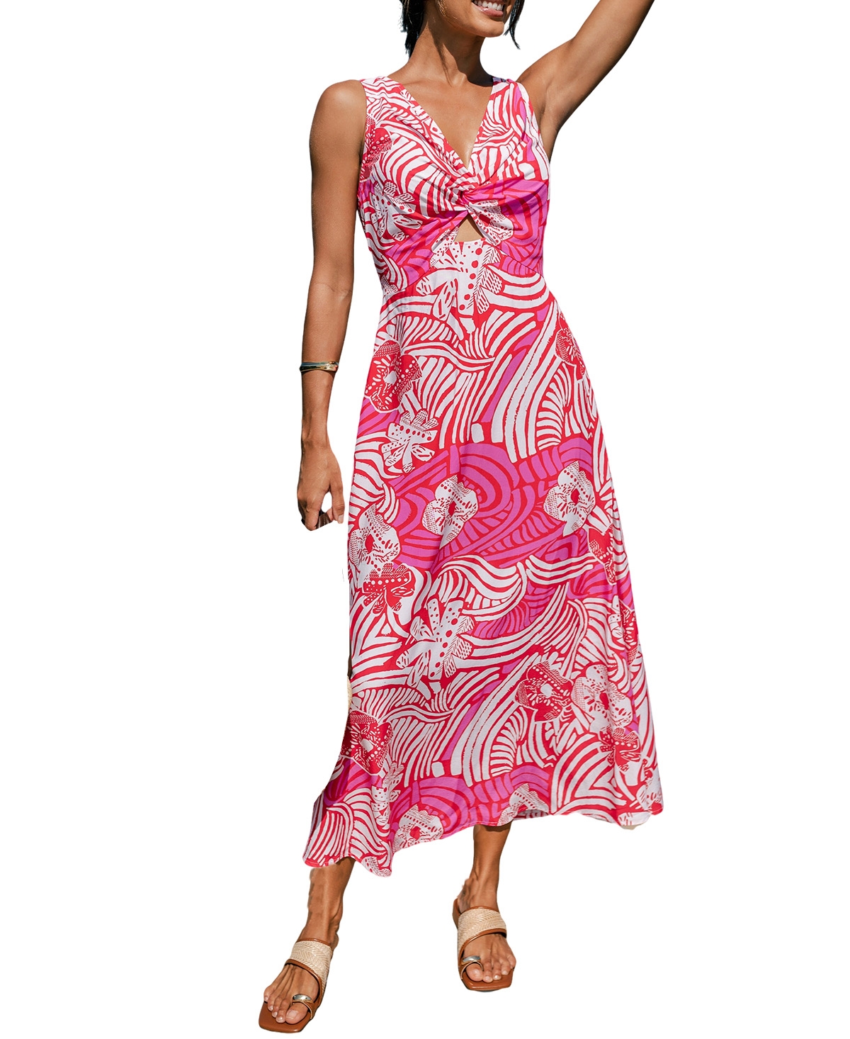 Click here for Cupshe Womens Sky Painting Tropical Maxi Beach Dre... prices