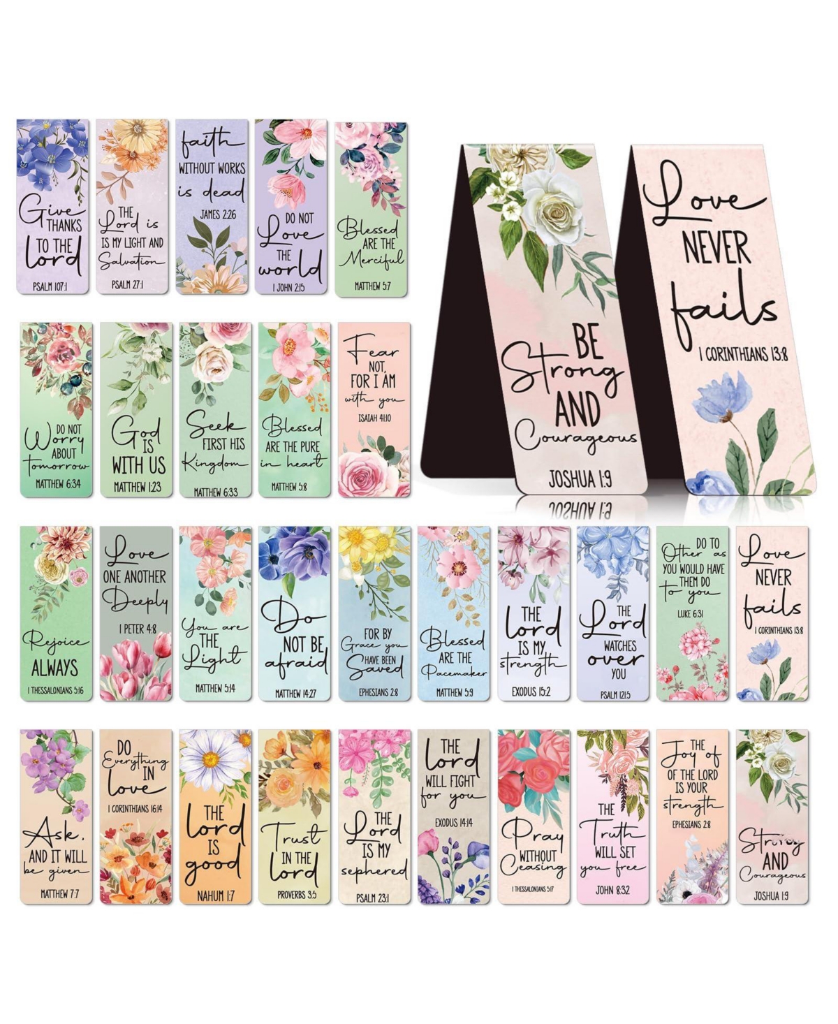 Click here for Gnuadz Verses Magnetic Bookmark Floral Religious F... prices