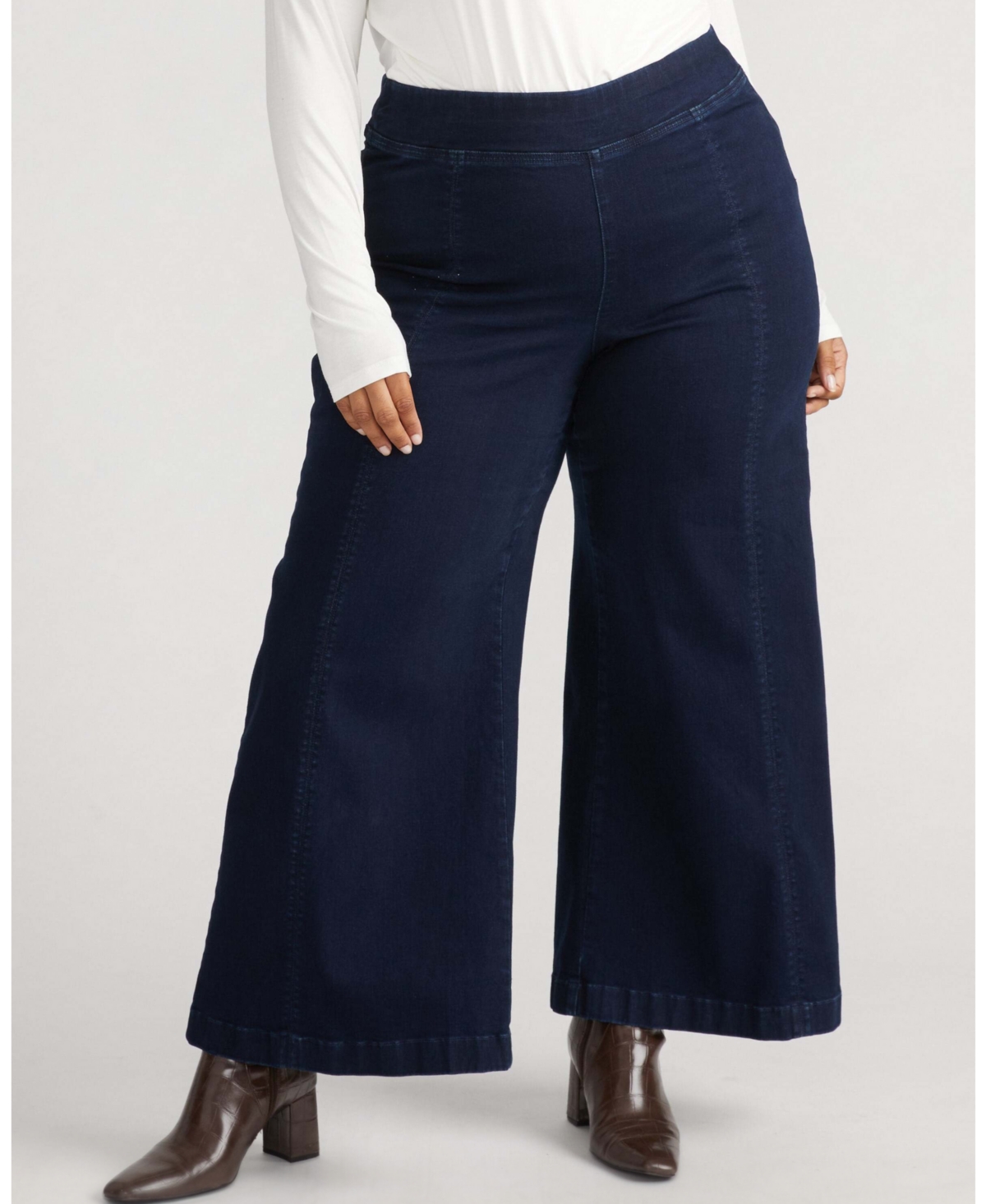 Click here for Universal Standard Plus Size Olivia Pintuck Wide L... prices
