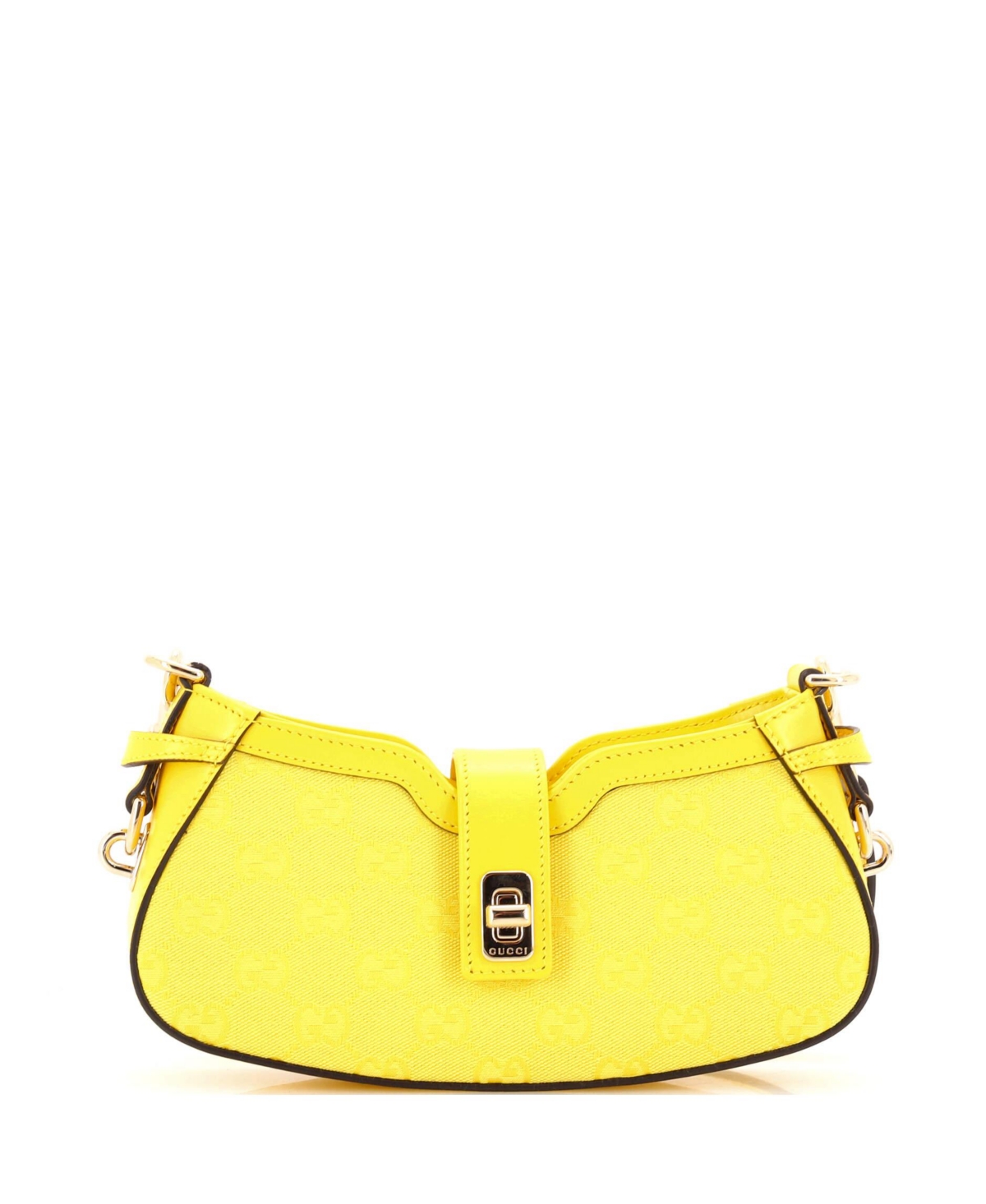 Click here for Pre-Owned Gucci Mini Moon Side Shoulder Bag Gg Can... prices