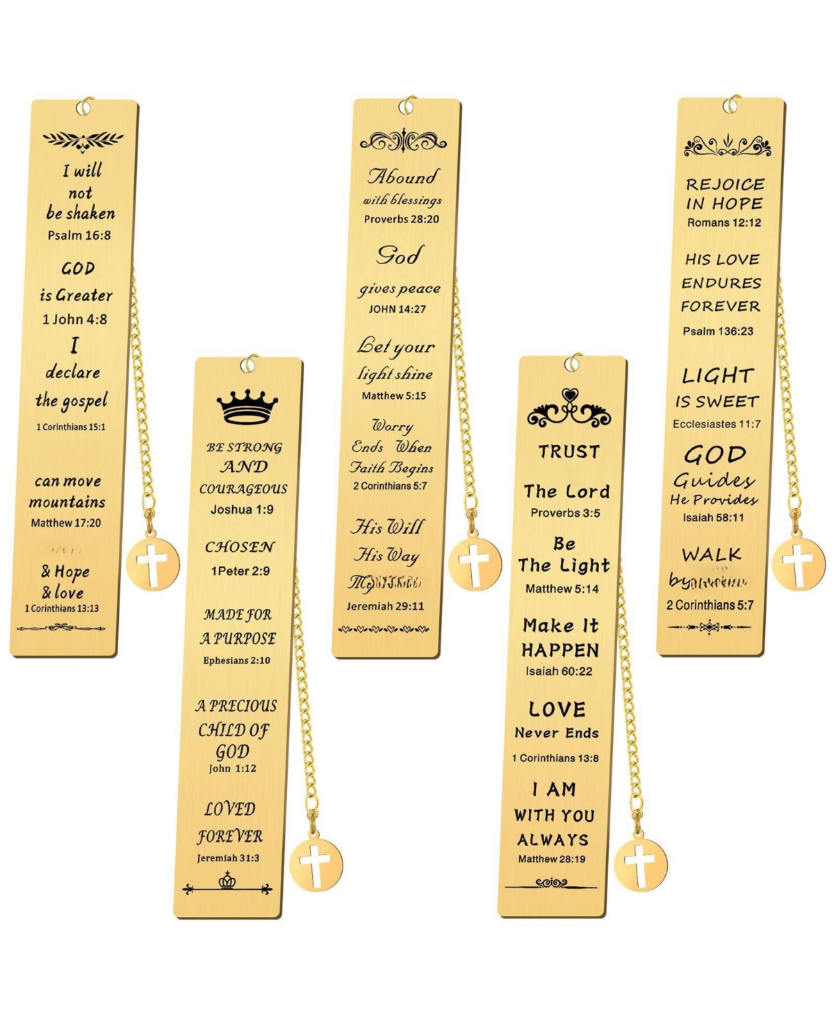 Click here for Gnuadz Religious Metal Bookmark Cross Scripture Ba... prices