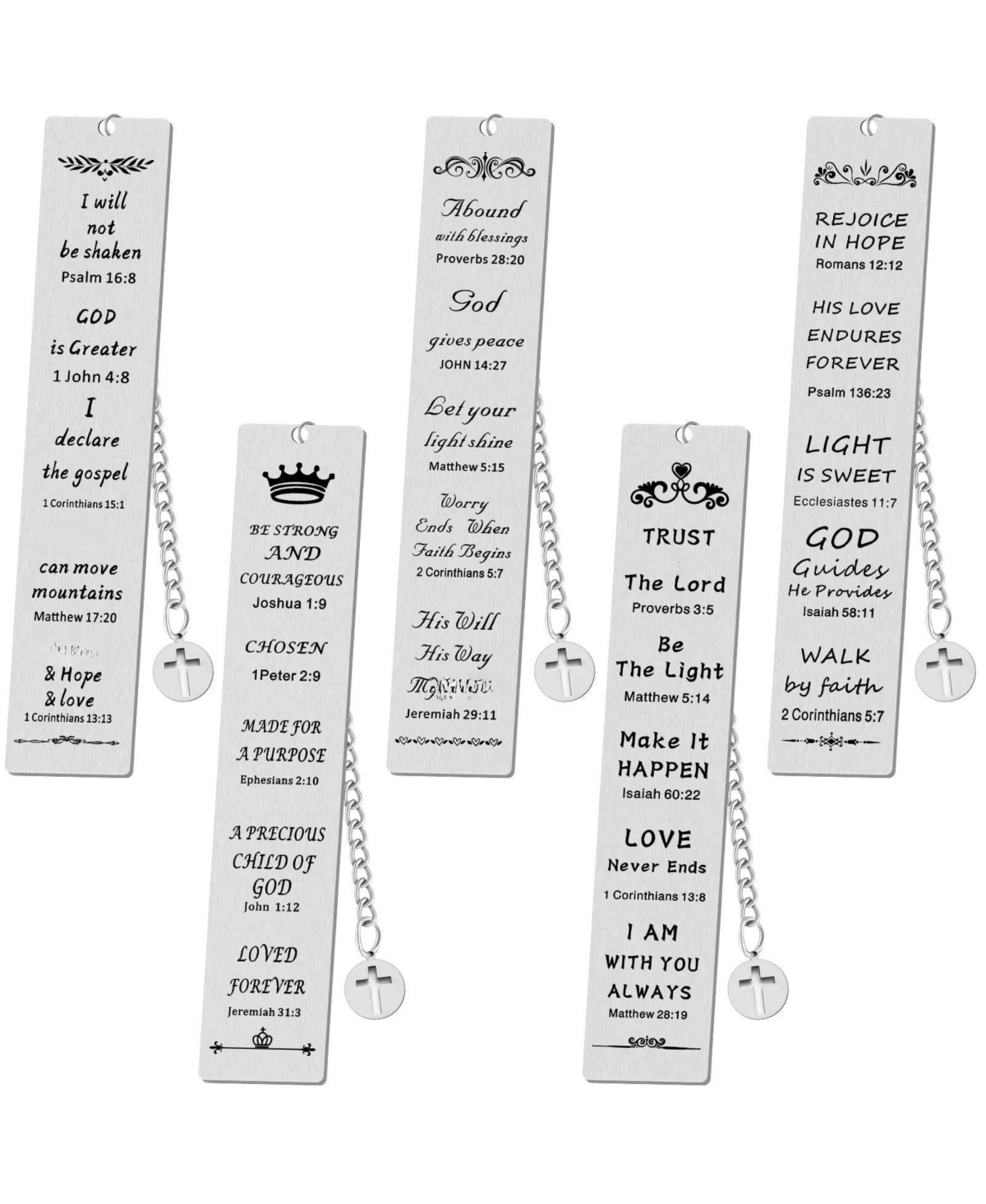 Click here for Gnuadz Religious Metal Bookmark Cross Scripture Ba... prices