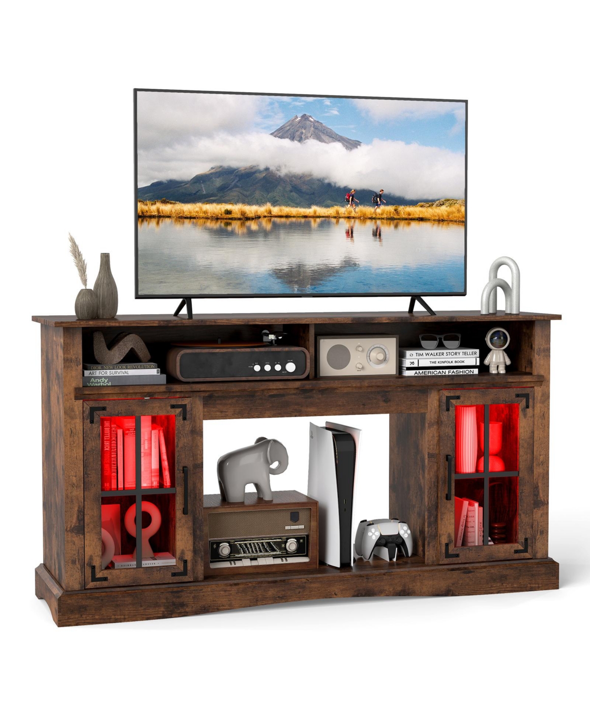 Click here for Gymax Tv Stand with Led Lights and Remote Control... prices