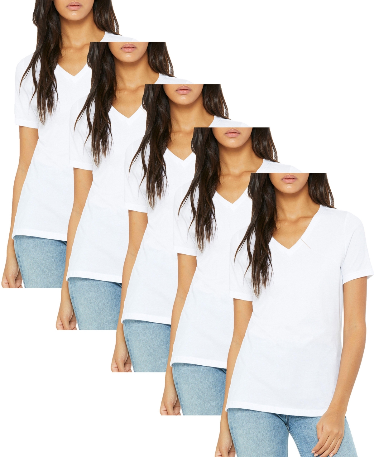 Click here for Blu Rock Womens Loose Fit Short Sleeve V-Neck Cott... prices