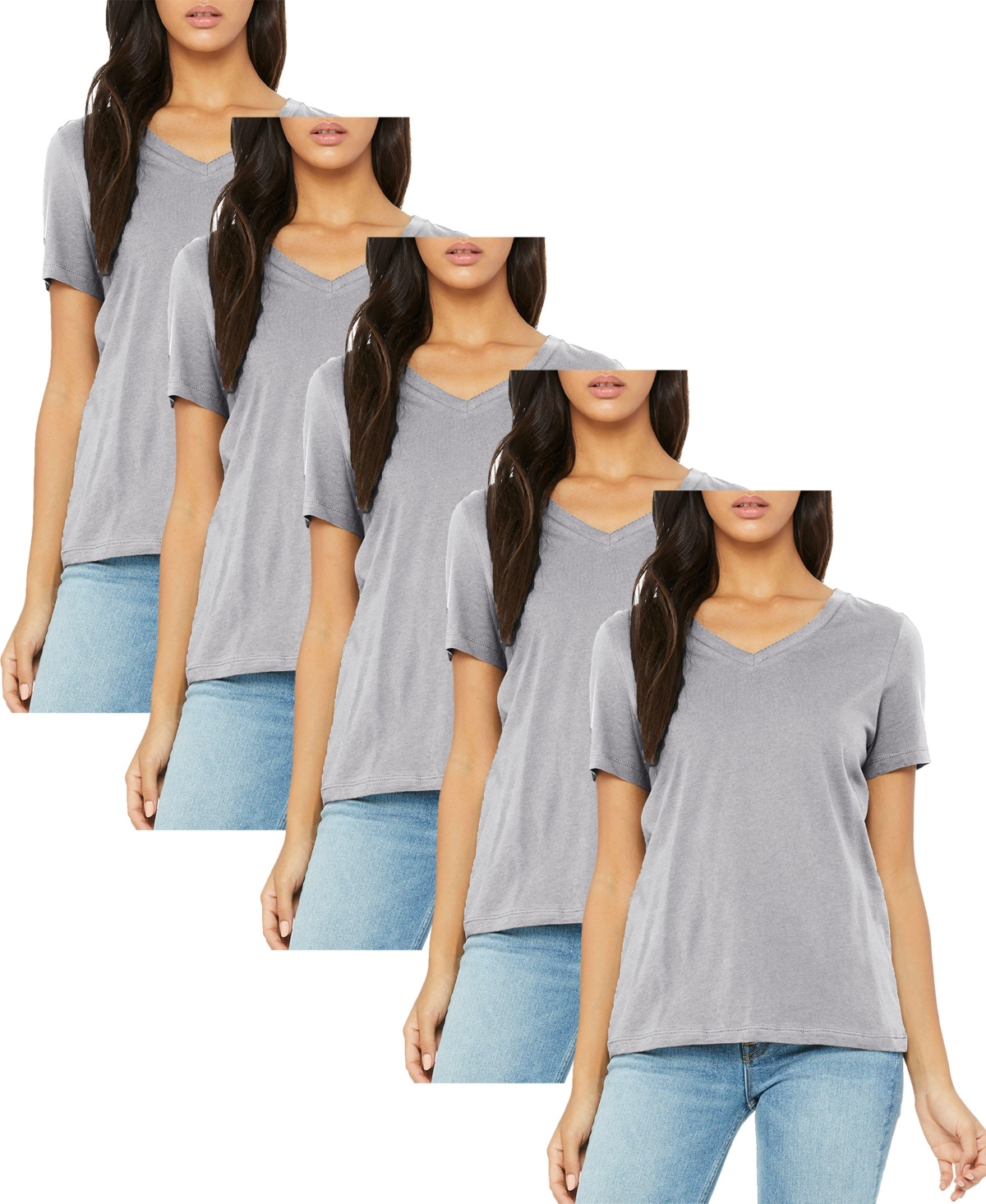 Click here for Blu Rock Womens Loose Fit Short Sleeve V-Neck Cott... prices