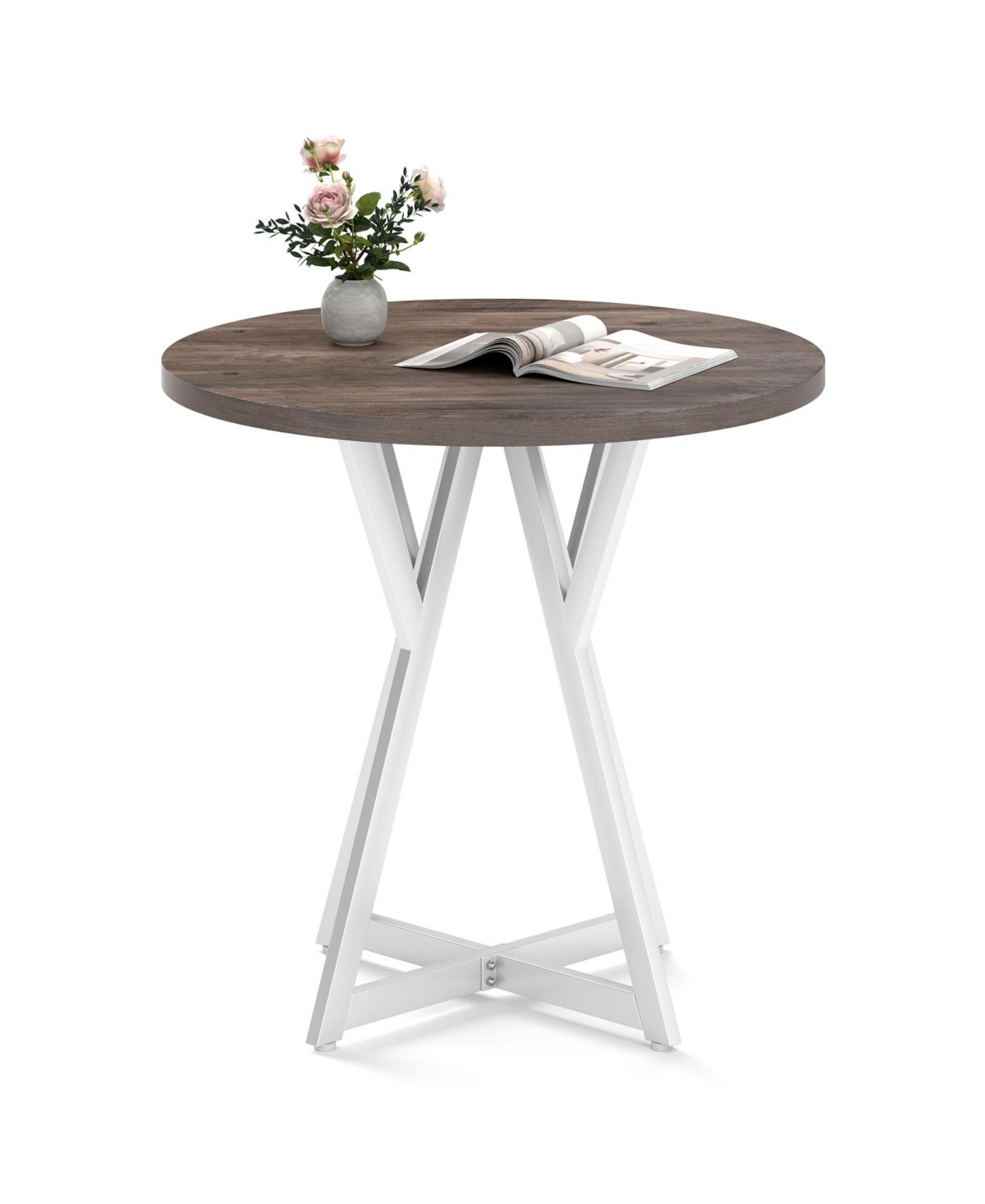 Click here for Gymax 31.5 Inch Round Dining Table for 2-4 Thick W... prices