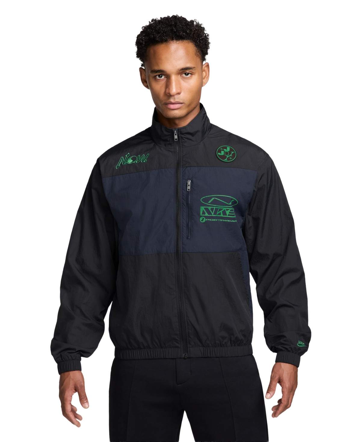 Click here for Nike Mens Cycle Track Jacket - Black/Obsidian prices
