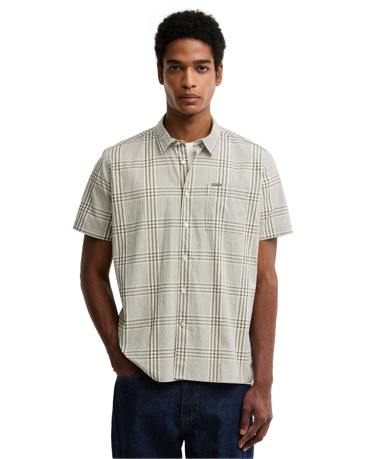 Click here for Barbour Mens Carrock Checked Seersucker Summer Shi... prices
