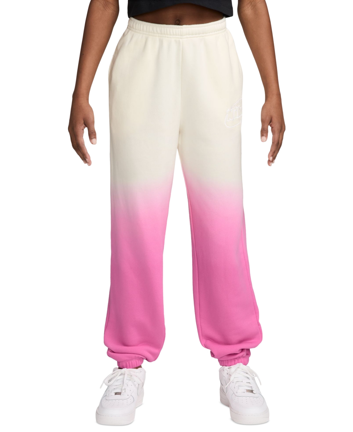 Click here for Nike Girls 7-16 Sportswear Studio Fleece Loose Pan... prices