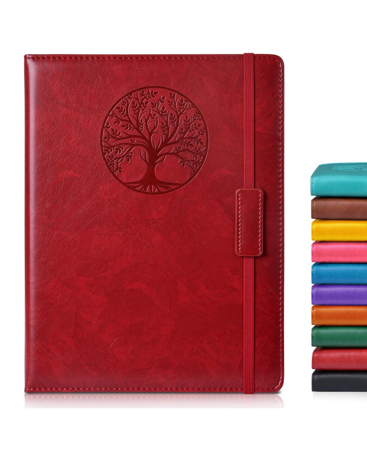 Click here for Gnuadz Lined Journal Notebook Hardcover Leather Ru... prices