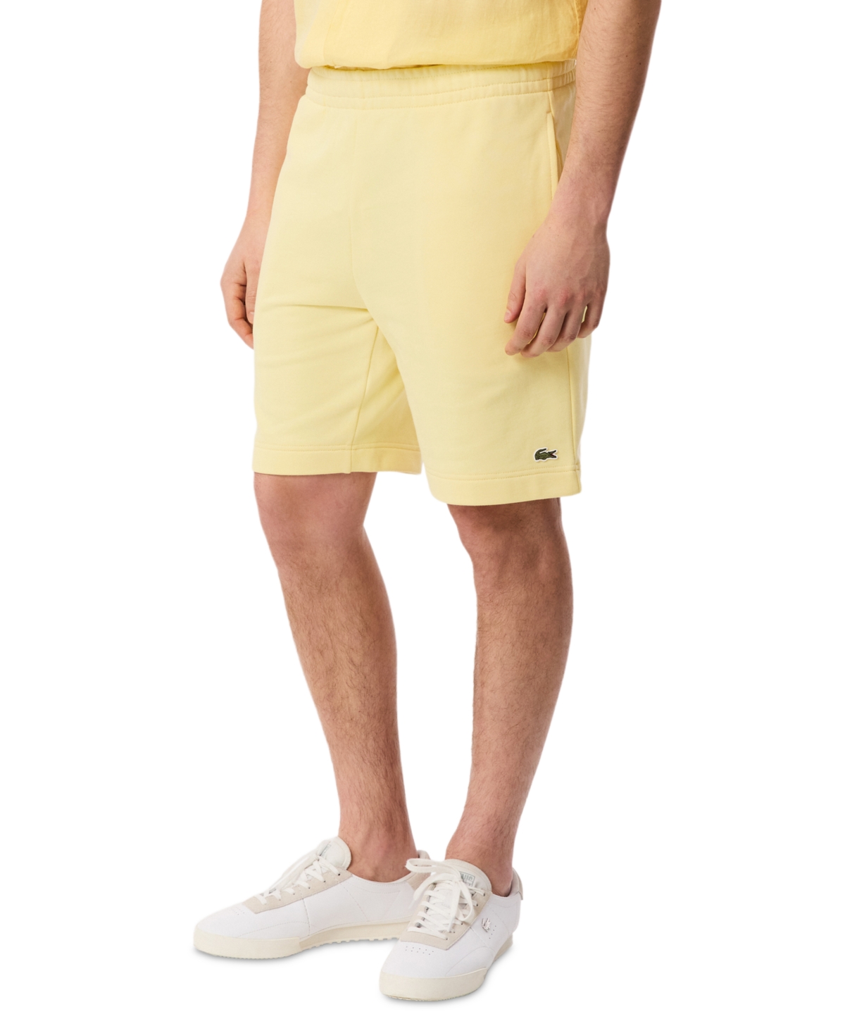 Click here for Lacoste Mens Regular-Fit Drawcords Shorts - Yellow prices
