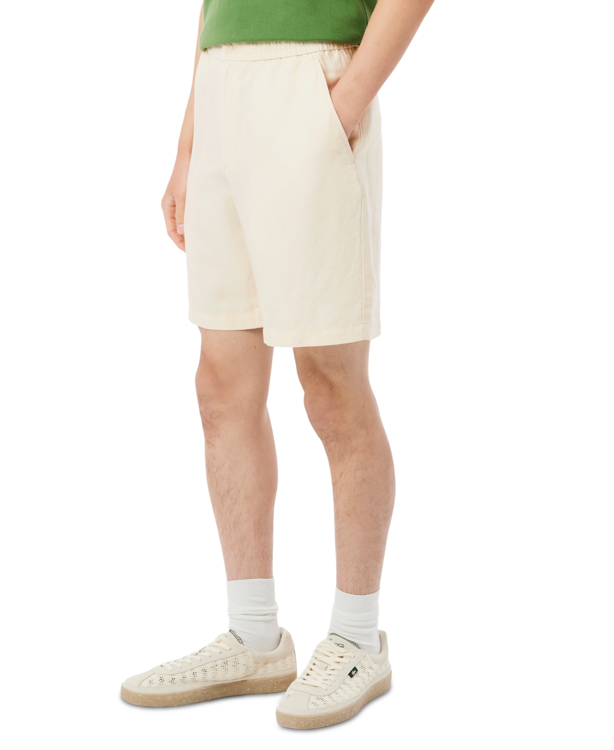 Click here for Lacoste Mens Regular-Fit Elastic Waistband Shorts... prices