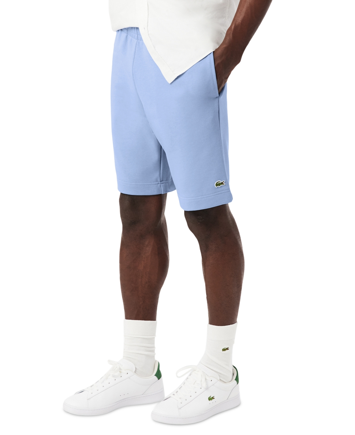 Click here for Lacoste Mens Regular-Fit Drawcords Shorts - Blue prices