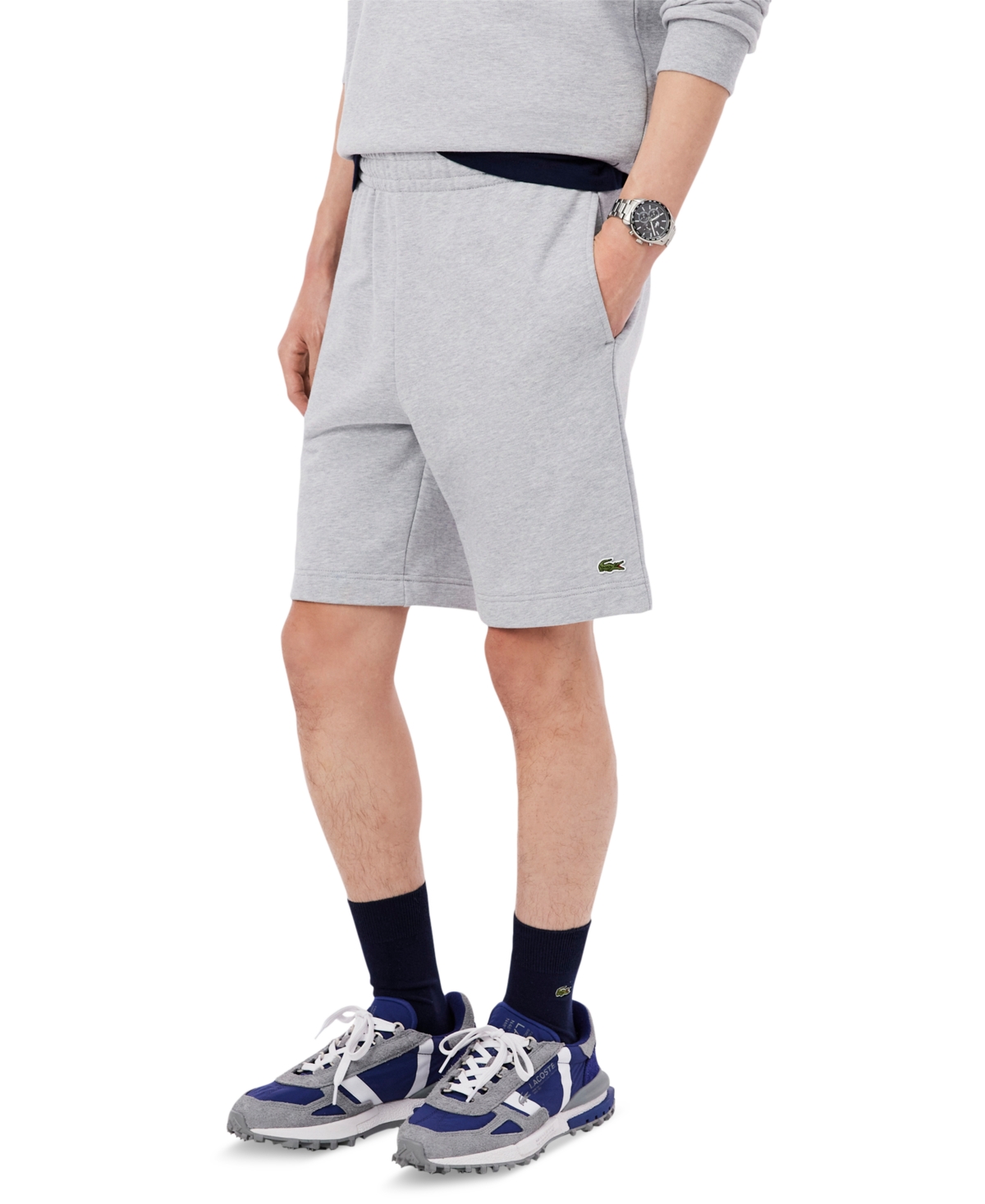 Click here for Lacoste Mens Regular-Fit Drawcords Shorts - Gray prices