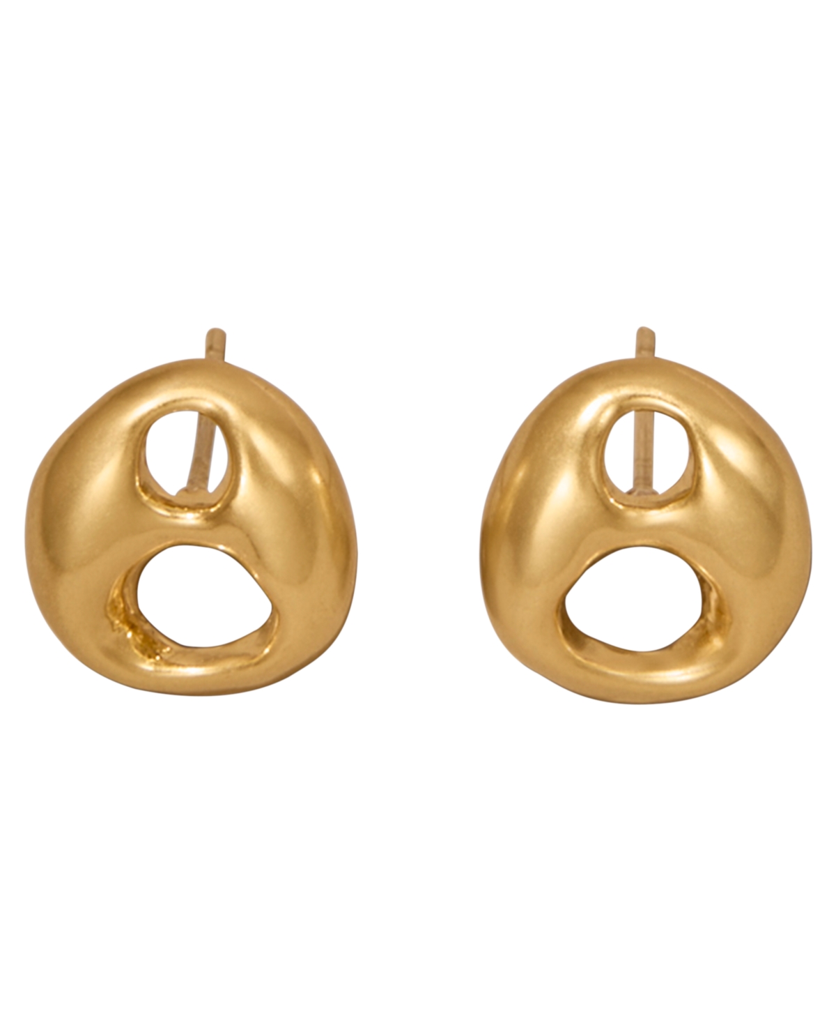 Click here for Donna Karan 24k Gold-Plated Mariner Drama Stud Ear... prices