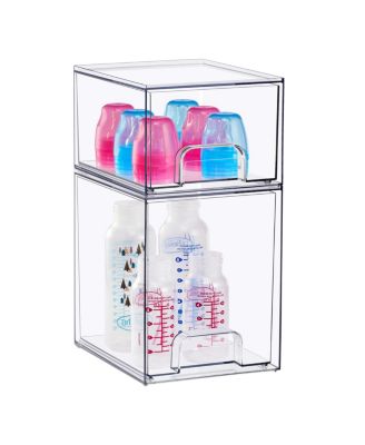 Click here for Sorbus 2 Piece Clear Stackable Pull Out Storage Or... prices