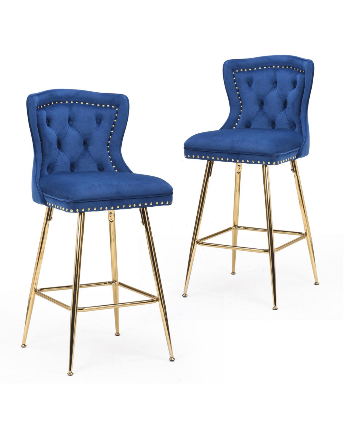 Click here for Rainsken Bar Stools Set of 2  Velvet Counter  Butt... prices