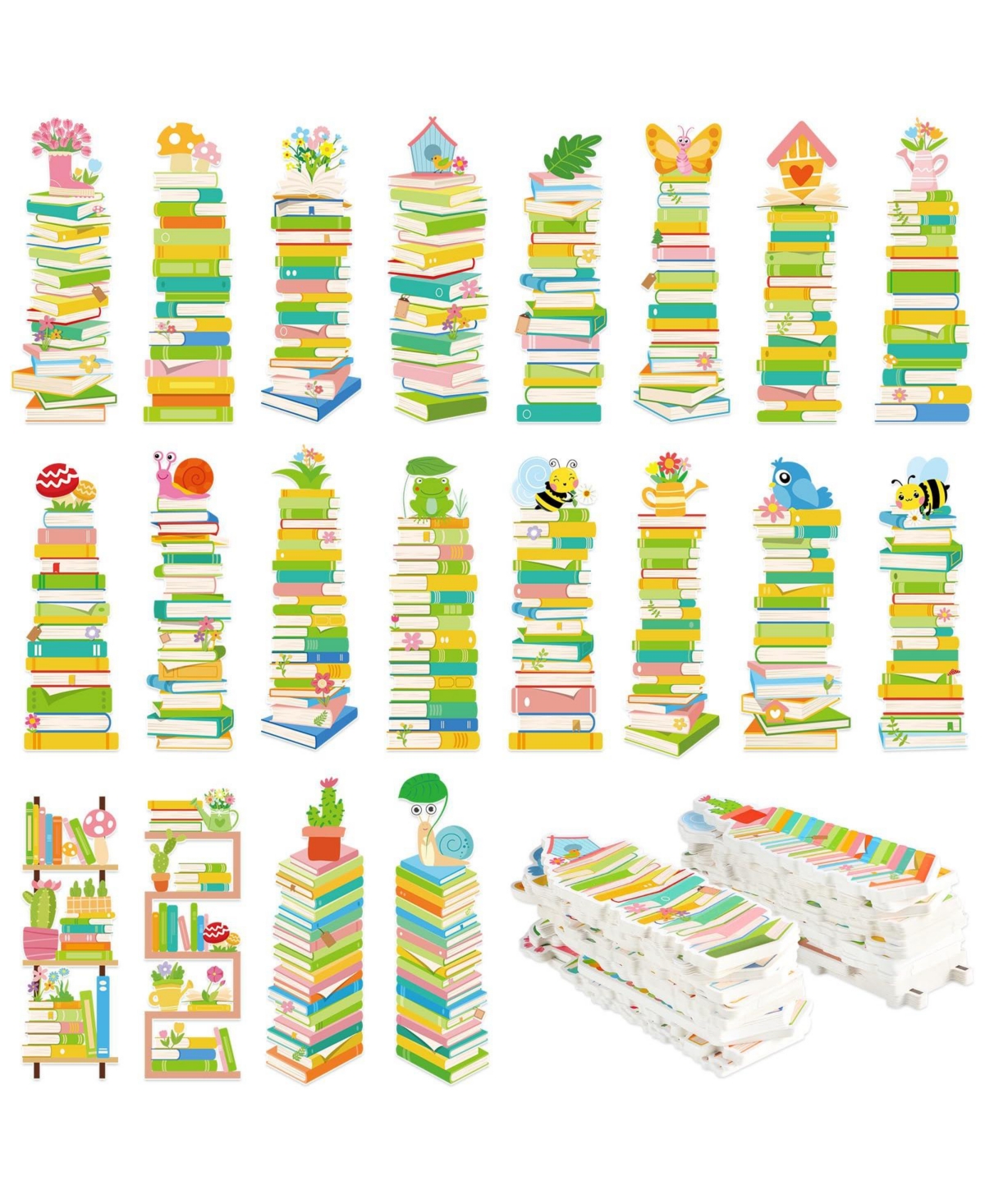 Click here for Gnuadz Spring Bookshelf Bookmarks Bulk 20 Styles -... prices