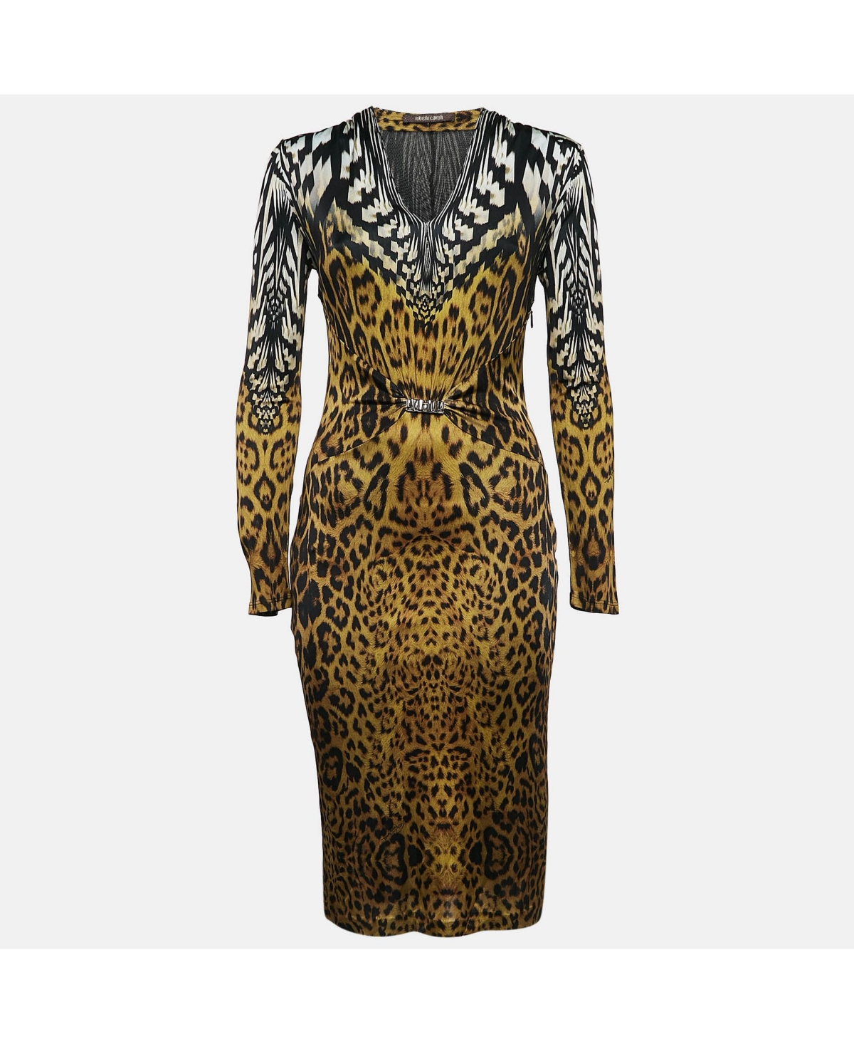 Click here for Pre-Owned Roberto Cavalli Womens Leopard Print V-N... prices