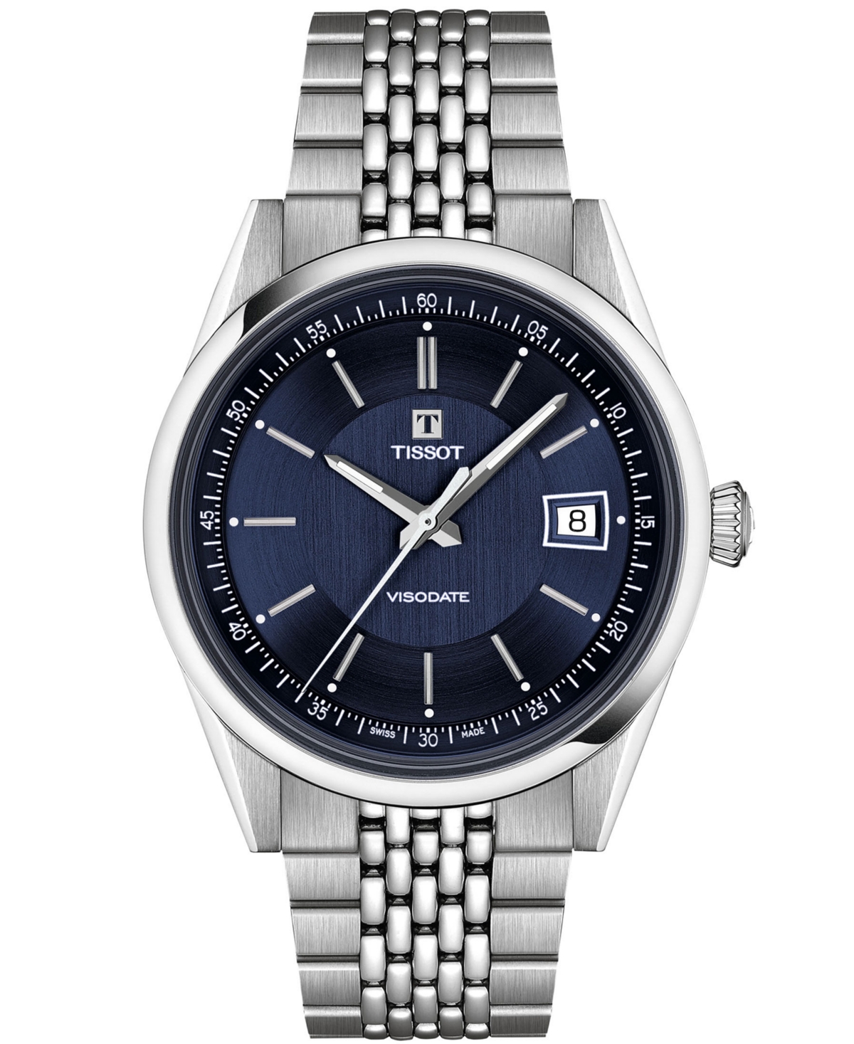 Click here for Tissot Unisex Round Silver Stainless Steel Watch 3... prices