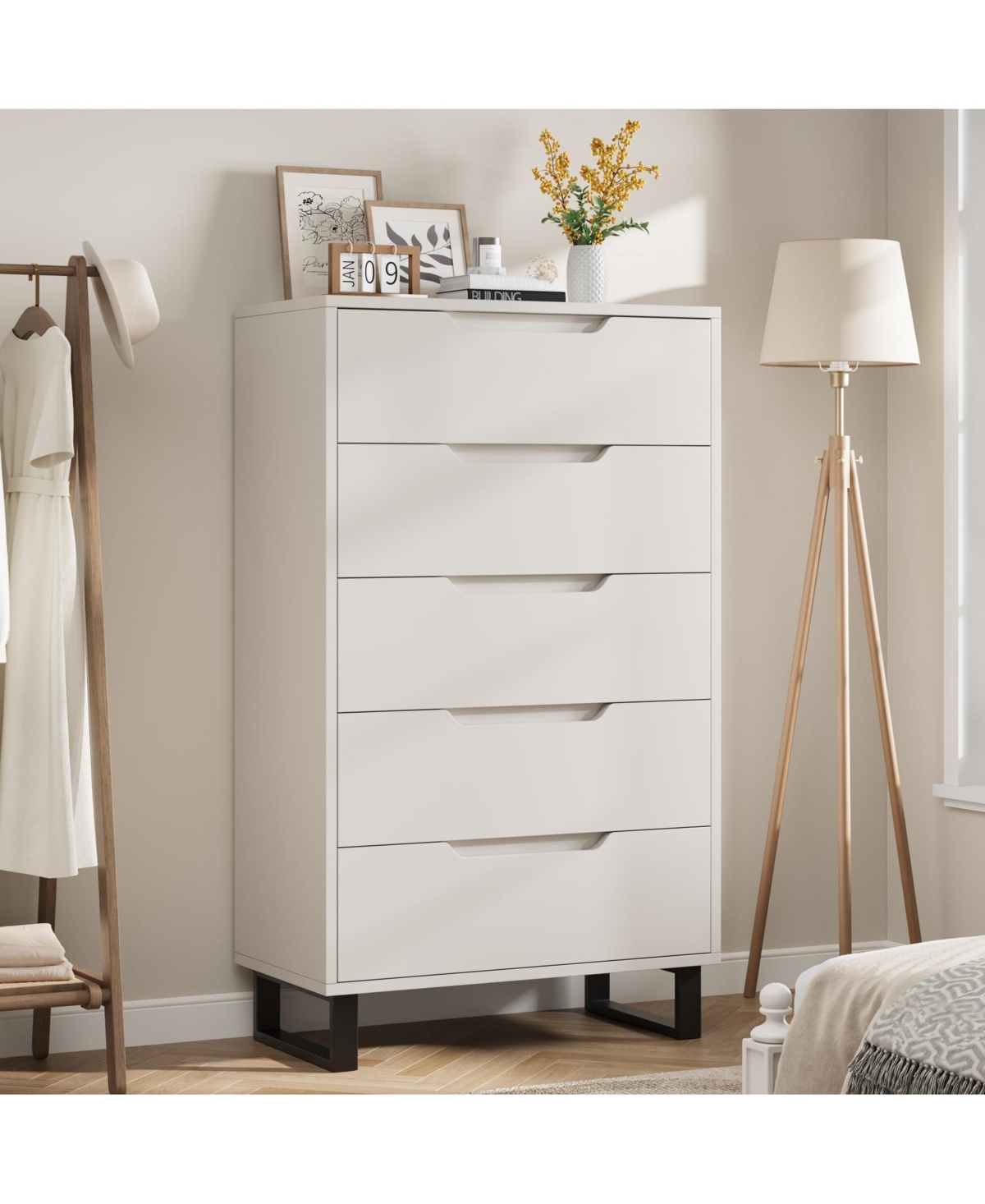 Click here for homfan 5 Dresser for Bedroom  50 Tall Dresser  Fre... prices