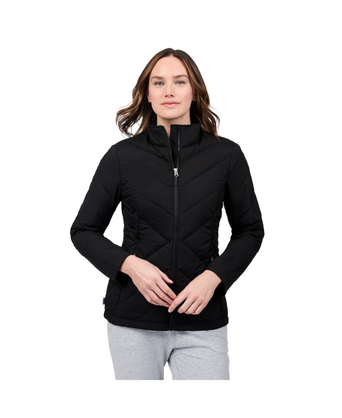 Click here for Free Country Womens Cloud Puffer Jacket - Black prices