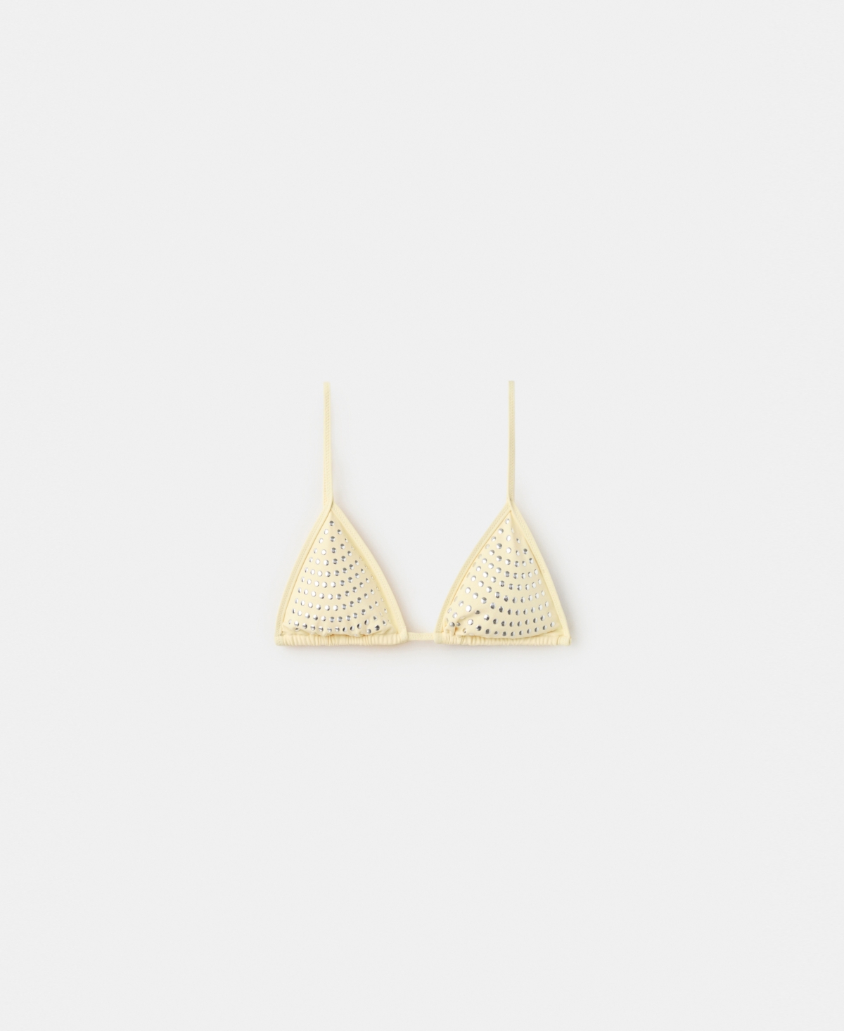 Click here for Mango Womens Studs Triangle Bikini Top - Yellow prices