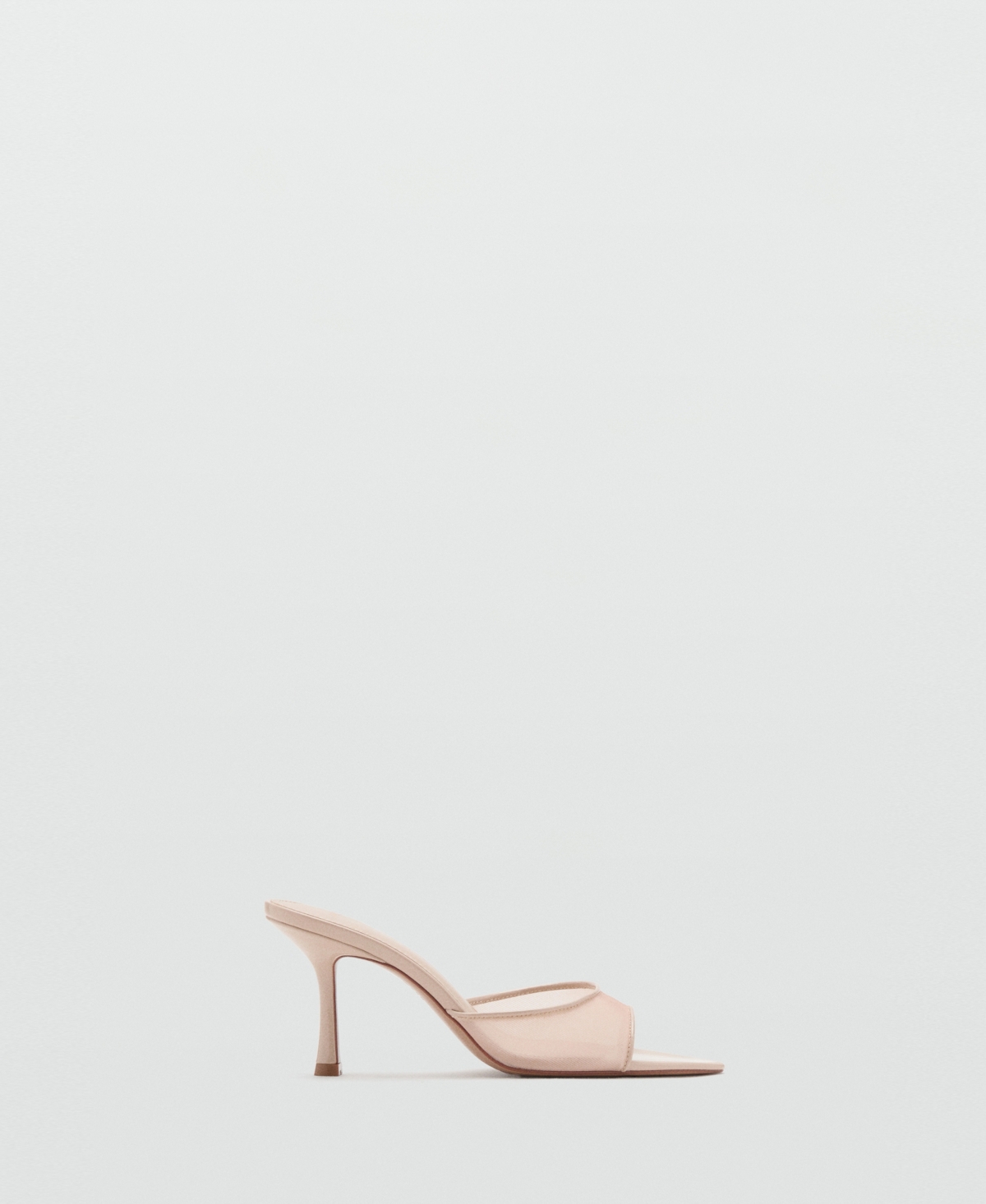 Click here for Mango Womens Pointed-Heel Sandals - Nude prices