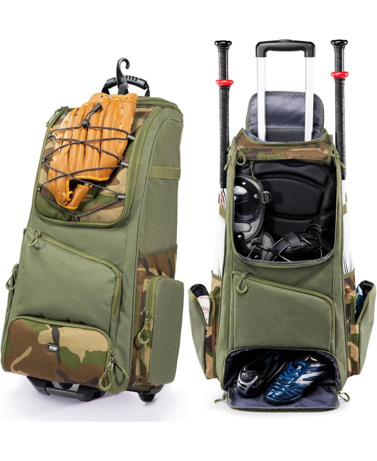 Click here for Furlihong 60L Rolling Baseball Bag - Youth Equipme... prices