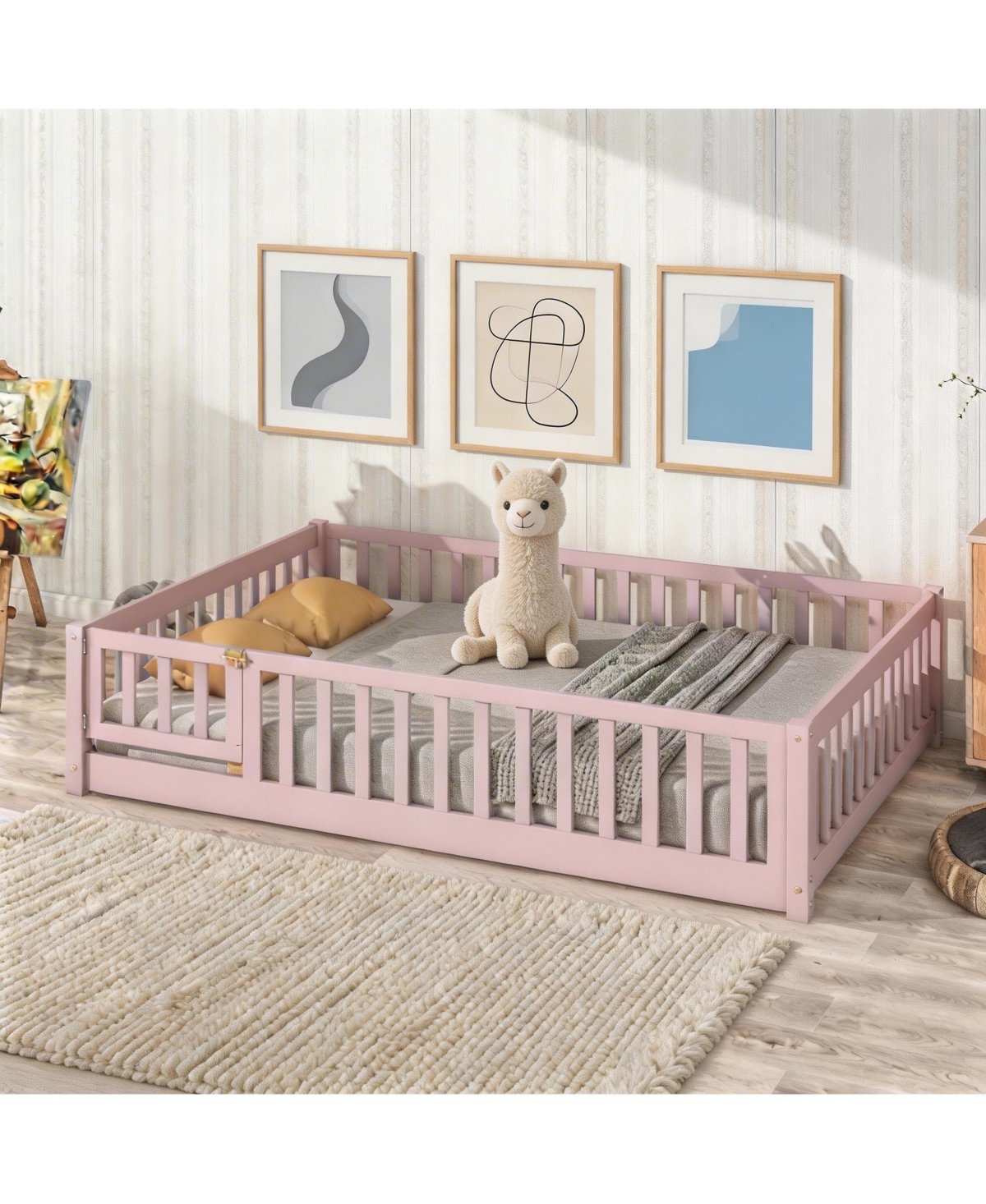 Click here for Sailvan Floor Bed with Fence and Door  Solid Wood... prices