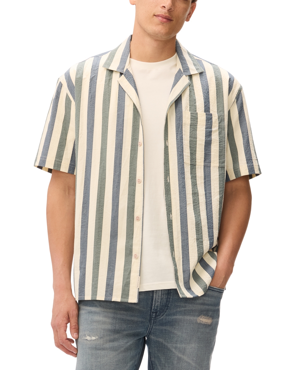 Click here for Buffalo David Bitton Mens Short-Sleeve Shirt - Mil... prices