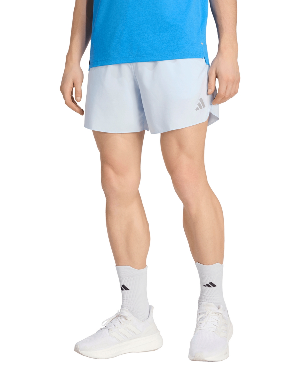 Click here for adidas Mens Regular-Fit Running Shorts - Crystal S... prices