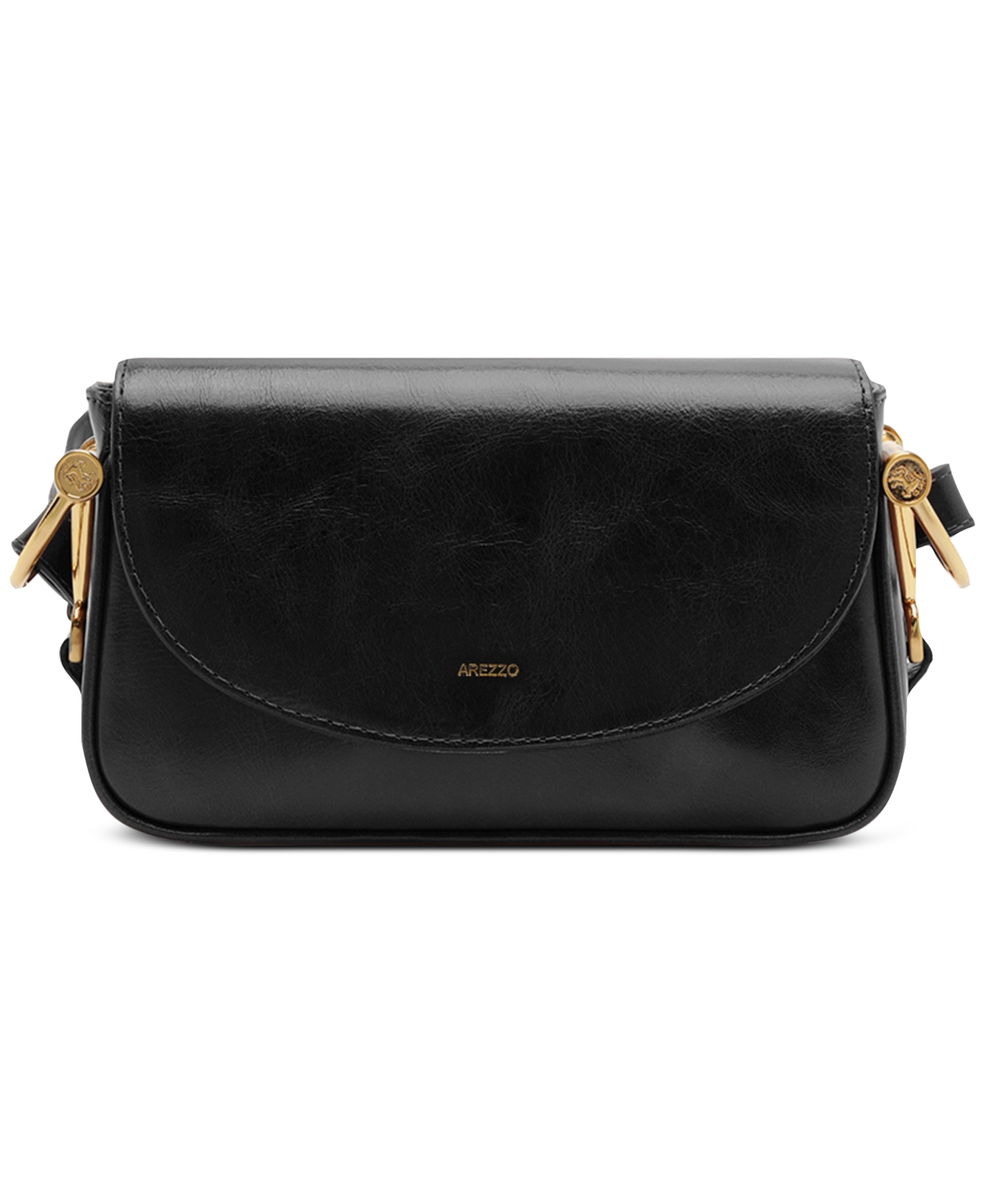 Click here for Arezzo Cora Small Leather Crossbody Handbag - Blac... prices