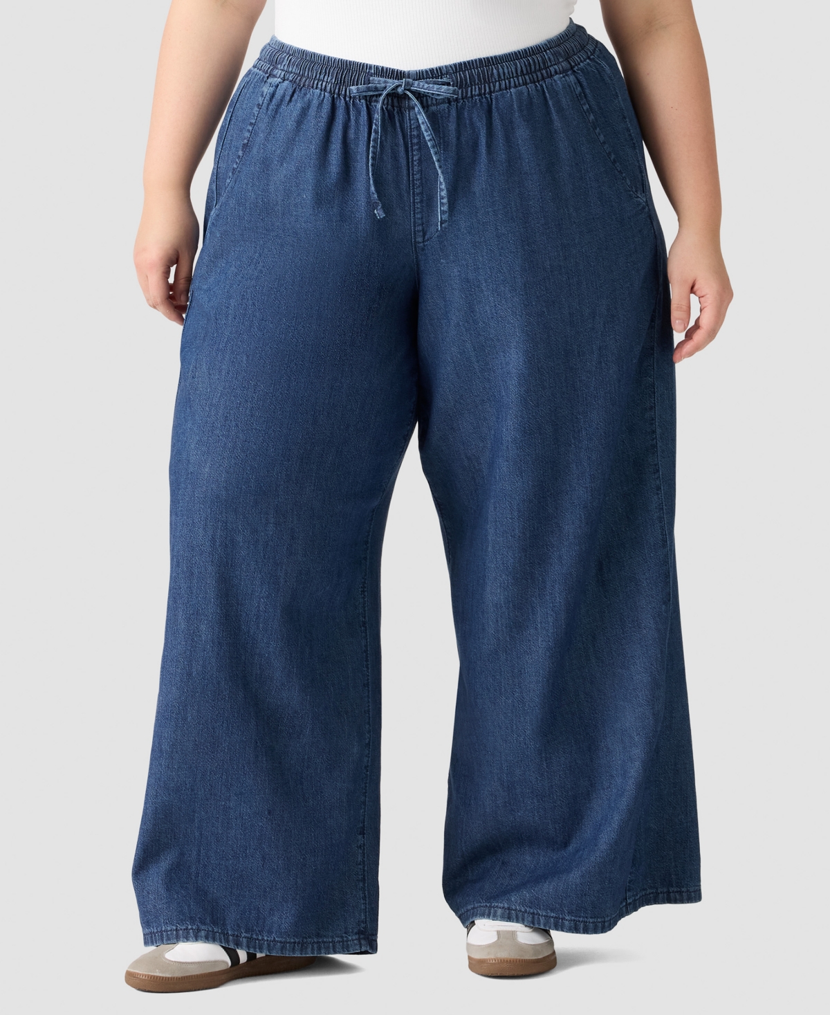Click here for Levis Plus Size Essential Wide-Leg Cotton Pants -... prices