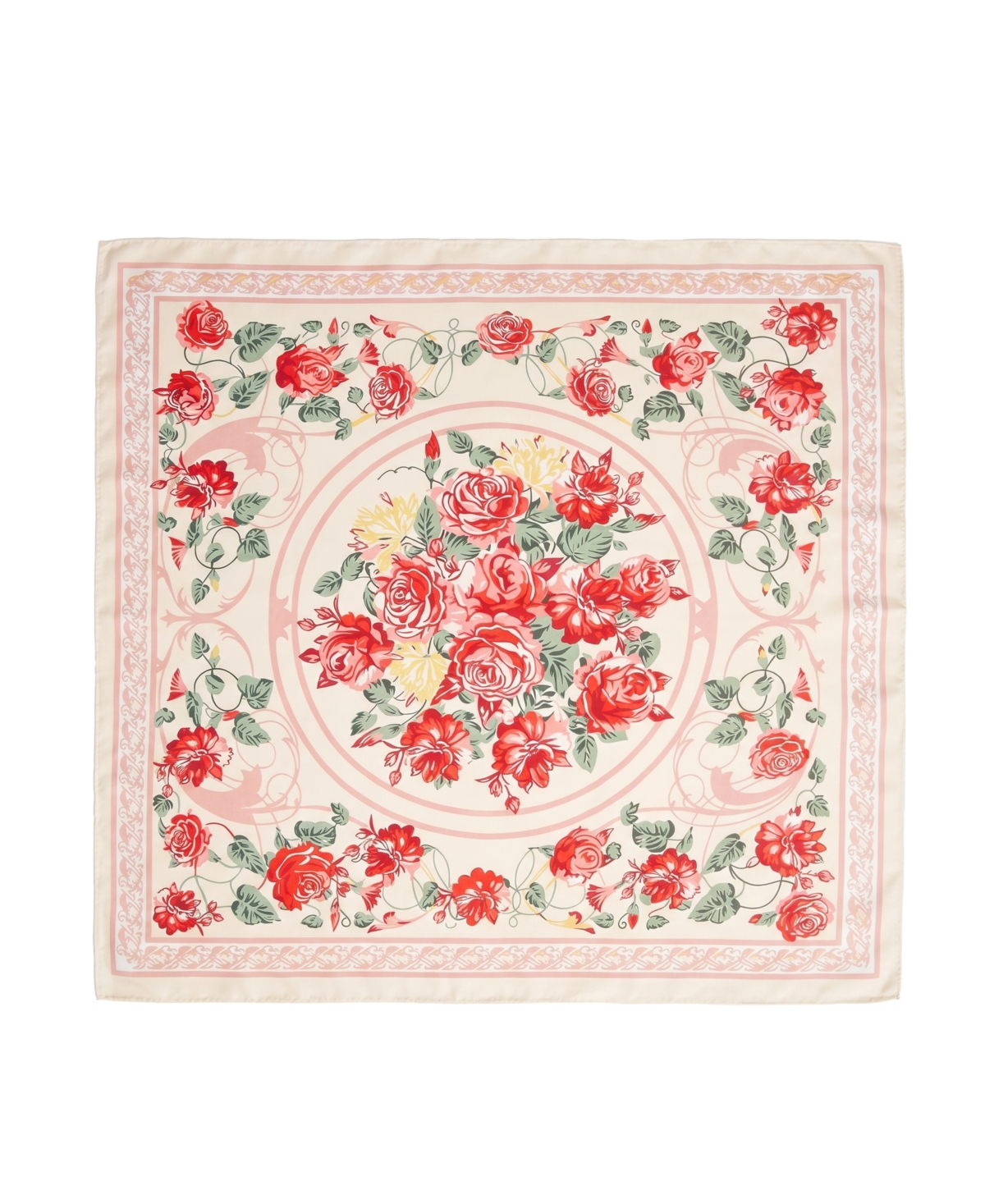 Click here for Marcus Adler Floral Satin Square Scarf - Blush prices