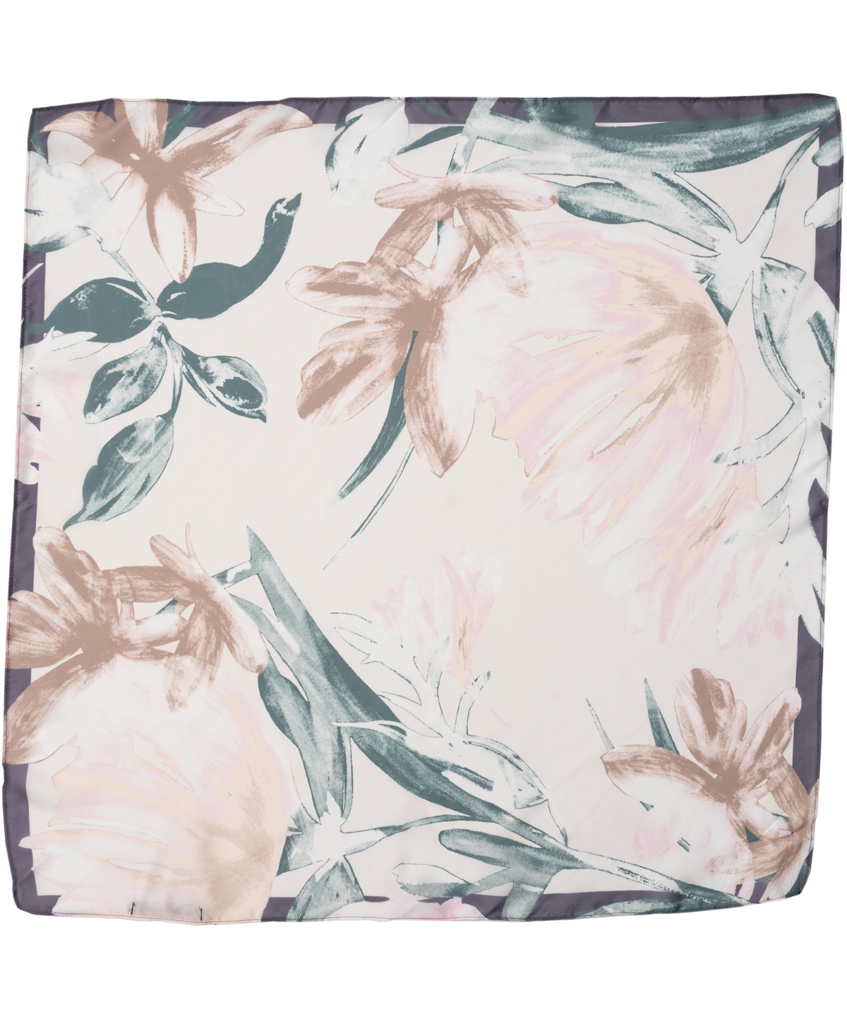 Click here for Vince Camuto Brush Floral Square Scarf - Neutral prices