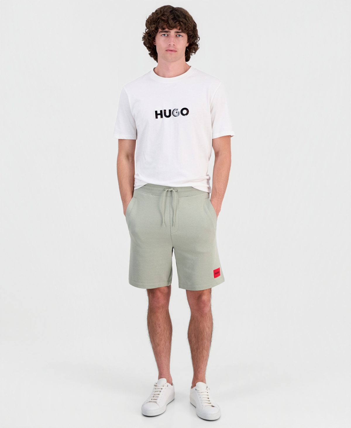 Click here for Hugo by Hugo Boss Mens Diz222 Logo Patch Jersey Sh... prices