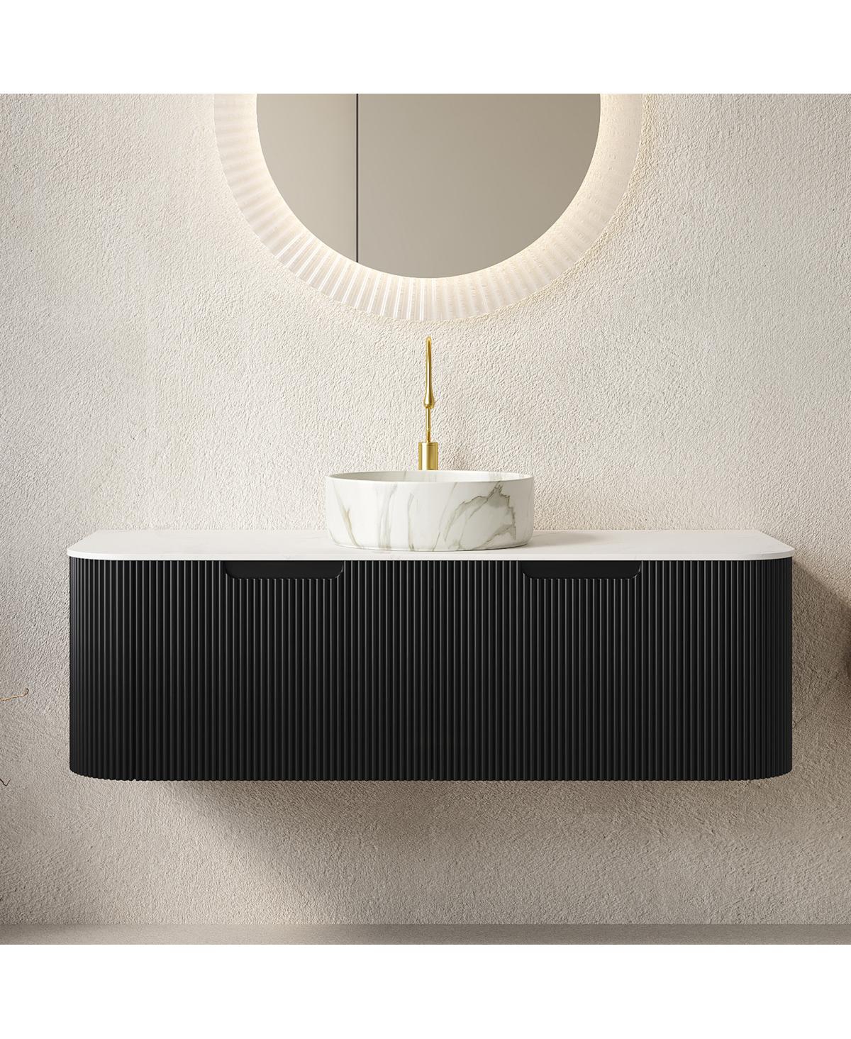 Click here for Sillysis Wall Mounted Bathroom Vanity with Carrara... prices