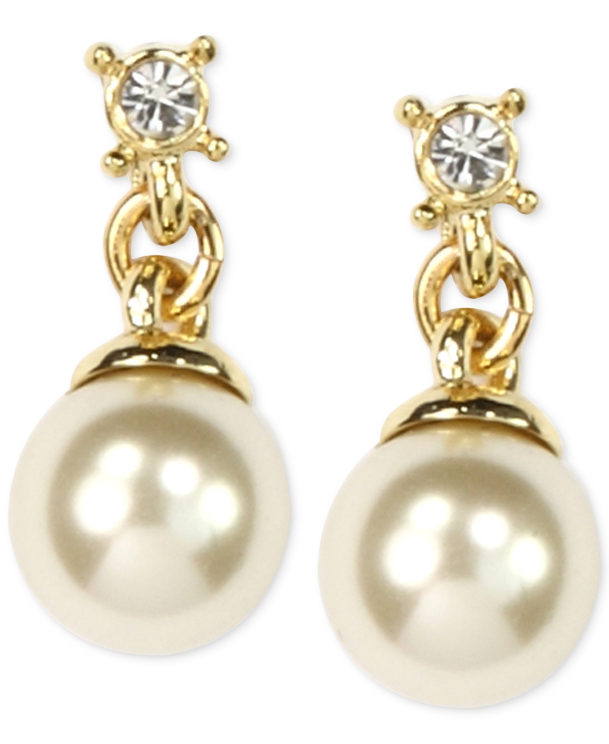 Click here for Anne Klein Gold-Tone Imitation Pearl Drop Earrings... prices