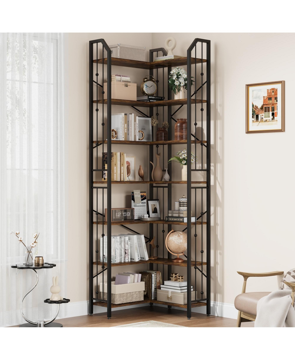 Click here for gaomon Space-Saving L-Shaped Corner Dining Table -... prices