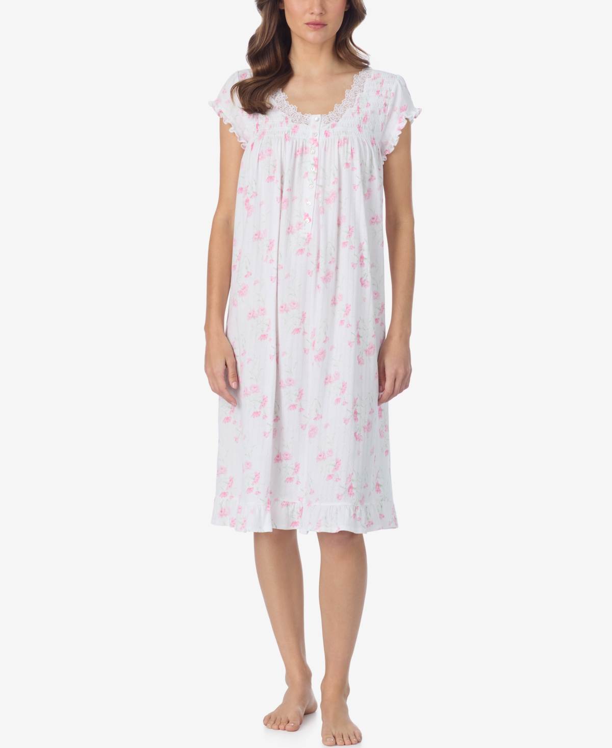 Click here for Eileen West Womens Pointelle Waltz V-Neck Nightgow... prices