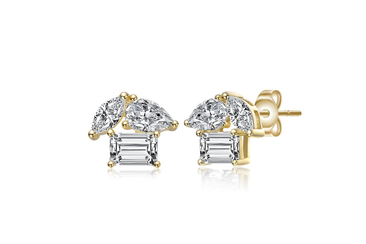 Click here for Rachel Glauber Dainty 14K Gold Plated Brilliant Th... prices