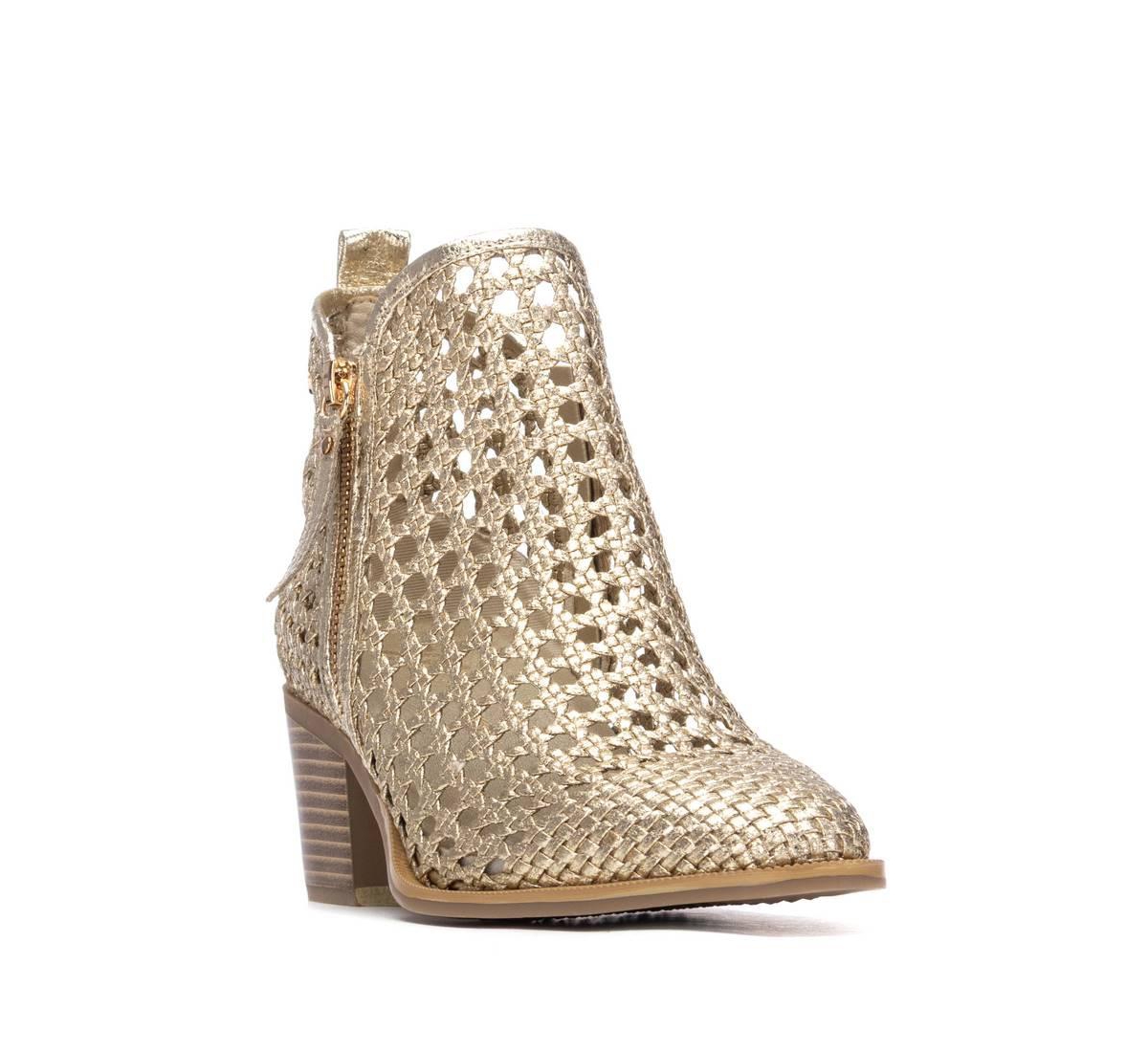 Click here for Xti Womens Block Heel Braided Style Ankle Booties... prices