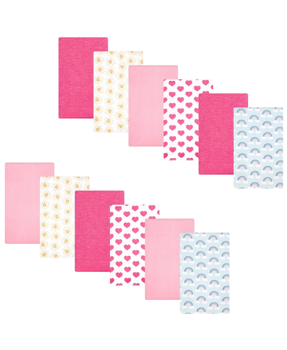 Click here for Hudson Baby Girl Cotton Poly Flannel Burp Cloths B... prices
