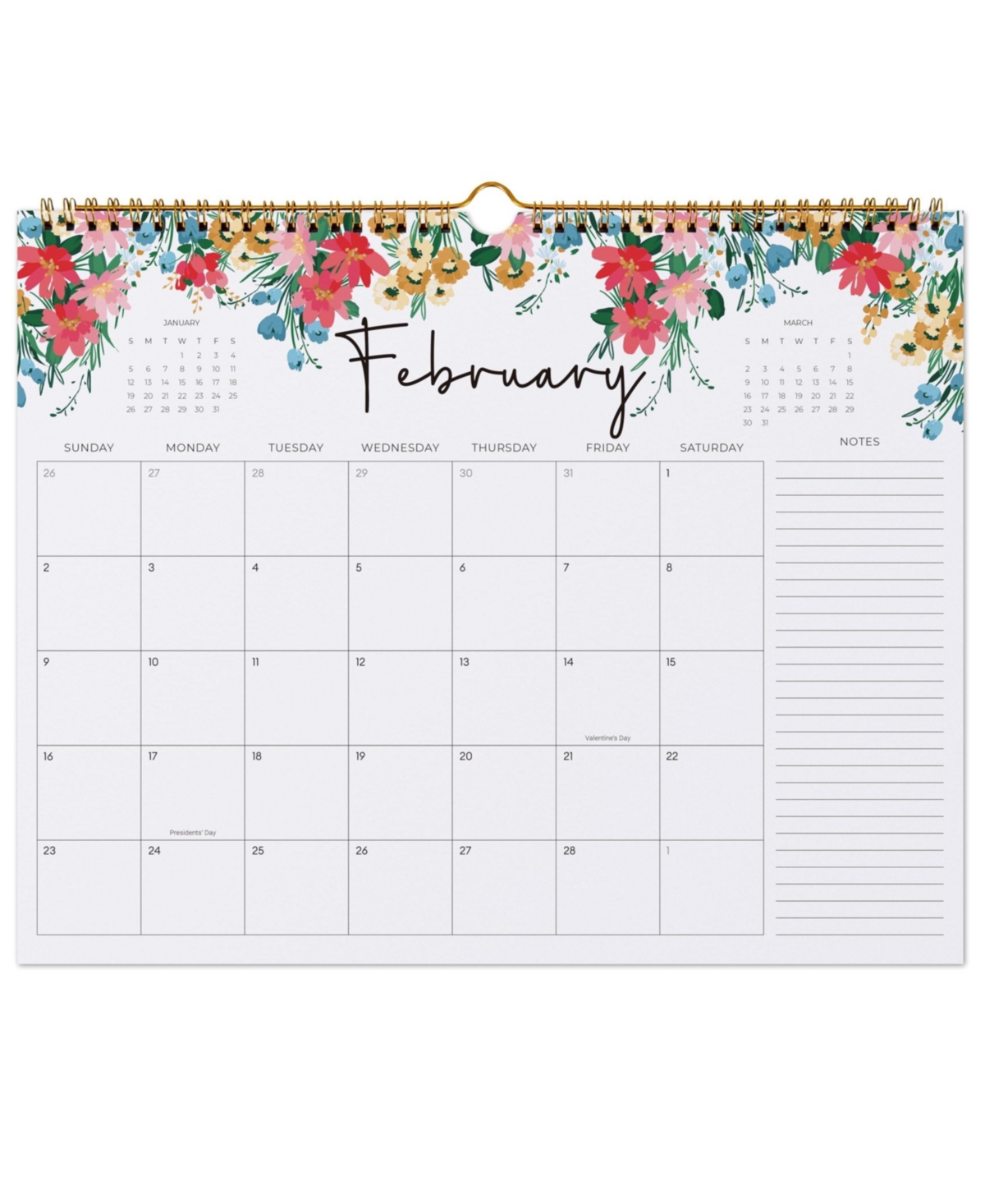 Click here for Gnuadz 2026-2027 Wall Calendar 18 Month Floral Han... prices