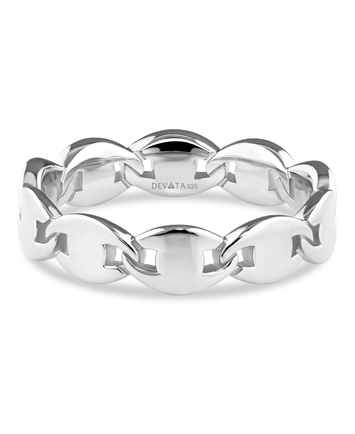 Click here for Devata Mariner Anchor Ring in Rhodium Plated Sterl... prices